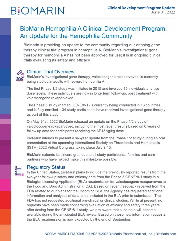 BioMarin delays planned FDA filing for hemophilia gene therapy - LA ...